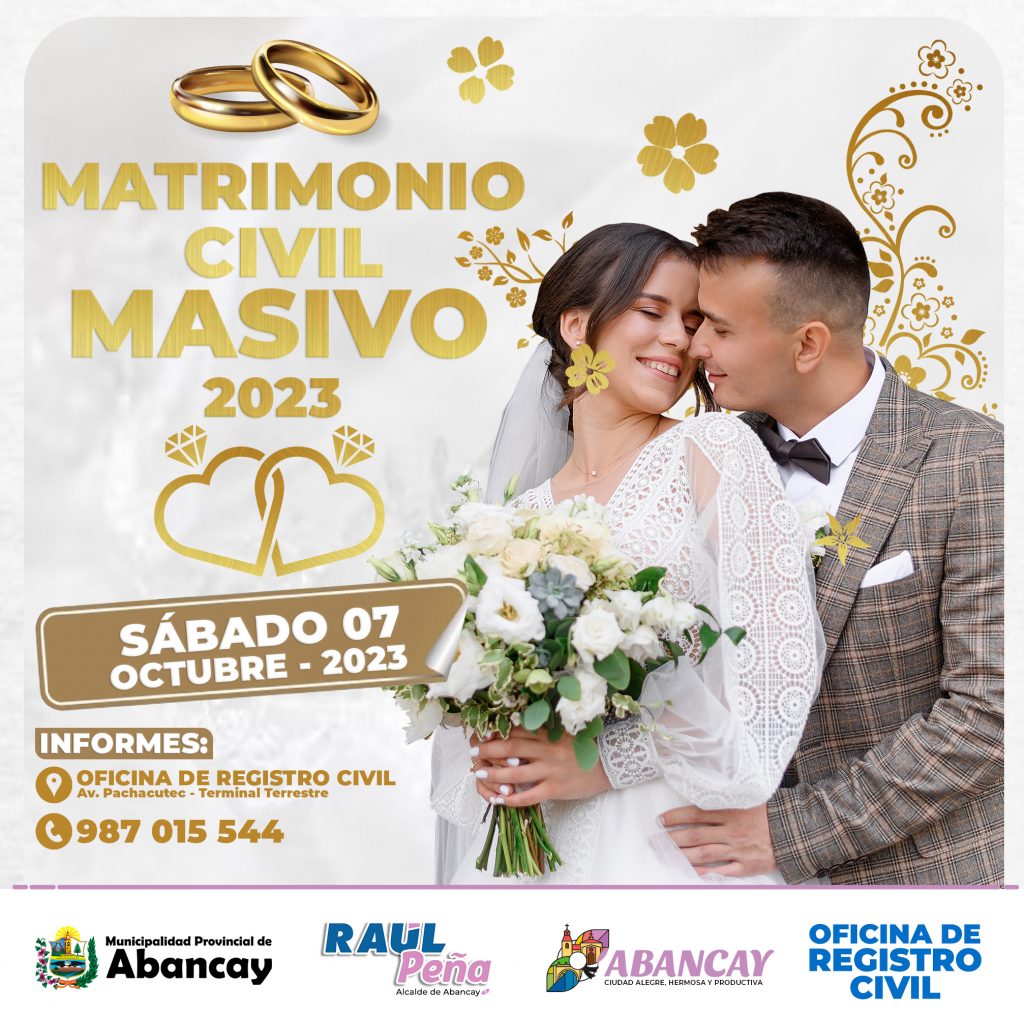 MPA: INVITA A LAS PAREJAS AL MATRIMONIO CIVIL MASIVO EN OCTUBRE ...