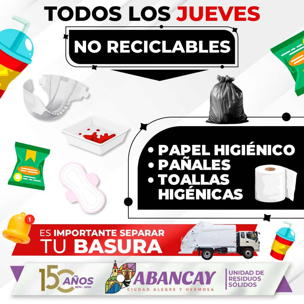 Residuos No Reciclables en bolsa negra: JUEVES - Municipalidad ...